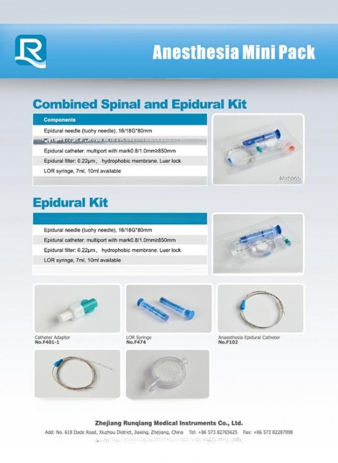 19G/20G*900mm Epidural Catheter with Closed Tip and 3 Eyes in Different ...