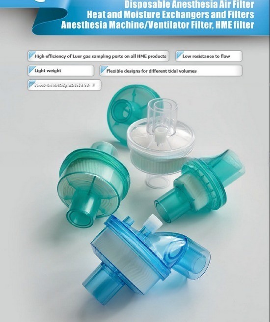 Anti-Virus Heat Moisture Exchange HME Anesthesia Filter for Breathing ...