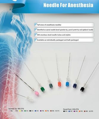 Disposable Anesthesia Spinal Needle with Quincke Tip The Basis of ...
