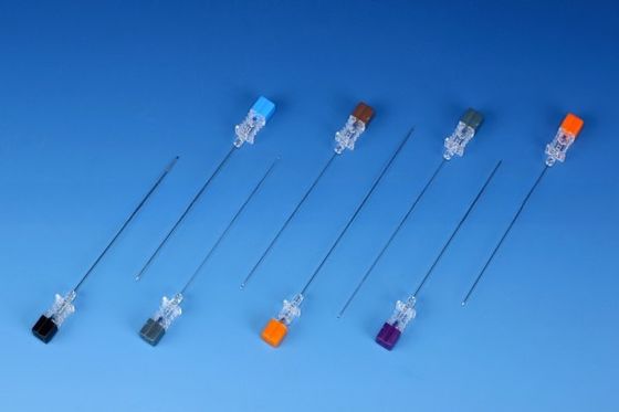 Disposable Spinal Needle with Quincke and Pencil Point Tip Hub Color ...